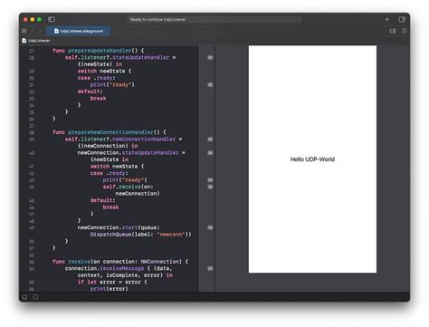Udp Listener In Swift Rswiftui