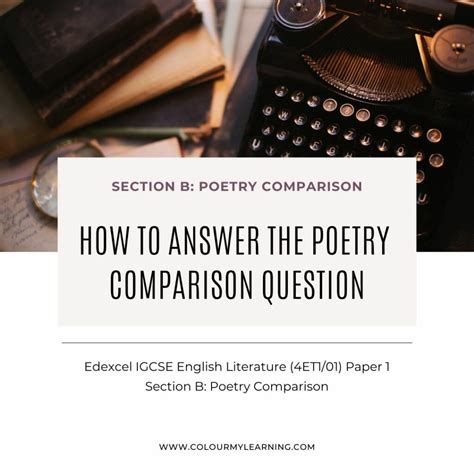 Poetry Comparison Themes And Practice Questions Edexcel Igcse English Literature Paper 1