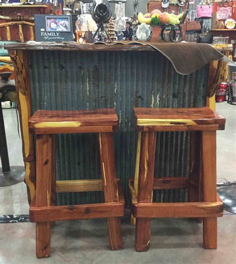 Cedar Bar Stool Rustic Decor Western Home Decor Cowbabe Decor Etsy