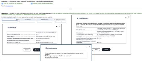 Solved Variance As Favorable F ﻿or Unfavorable U