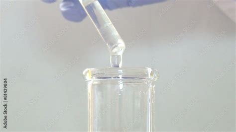 A Scientist Putting Some Drops Of Chemicals Into An Erlenmeyer Flask Stock Video Adobe Stock
