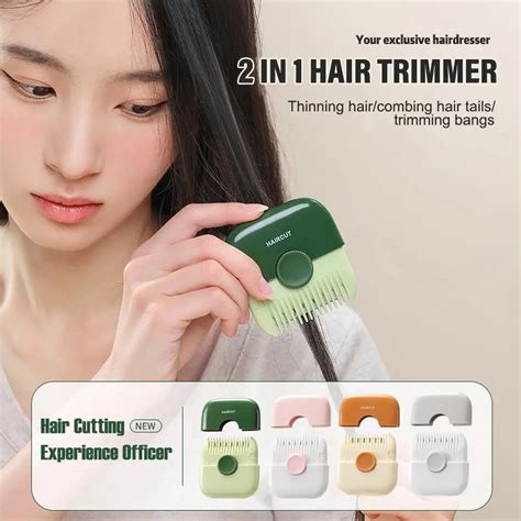 Pc Portable In Hair Trimmer And Comb Multi Functional Split Ends Cutter For Girls