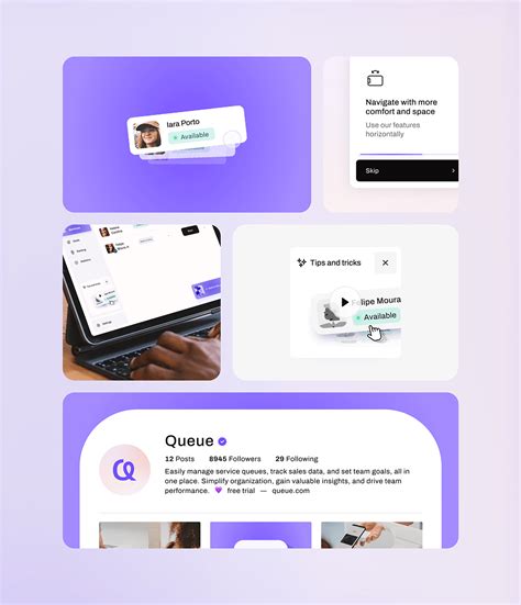 Queue Uiux Design Management System Behance