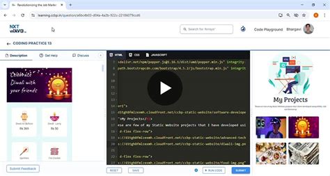 Built A Static Web Design Portfolio With Html And Css Bhargavi A Posted