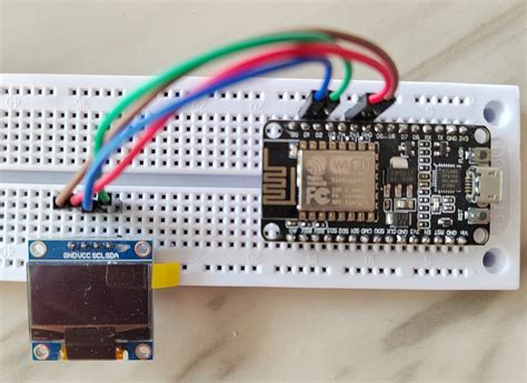 零基础学习物联网001esp8266连接oled屏幕 哔哩哔哩