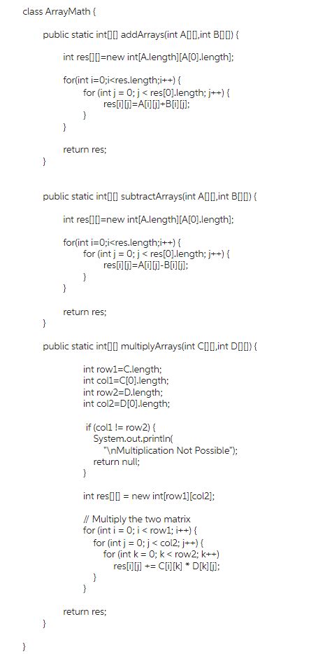 Solved Could You Make It So That Each Outputted Matrix Has Chegg Com