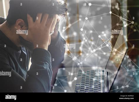 Confused And Frustrated Man With Data Science Background Confused Man With All Technical