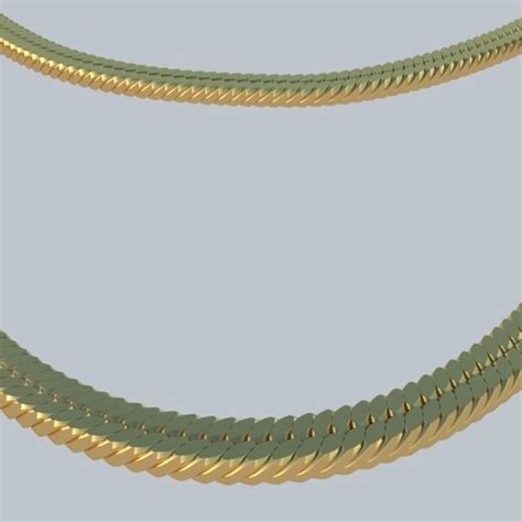 Download Stl File Cuban Chain Necklace • 3d Printer Design ・ Cults