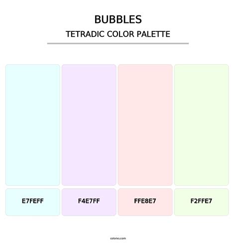 Bubbles Color Palettes