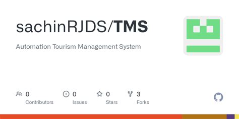 Github Sachinrjdstms Automation Tourism Management System