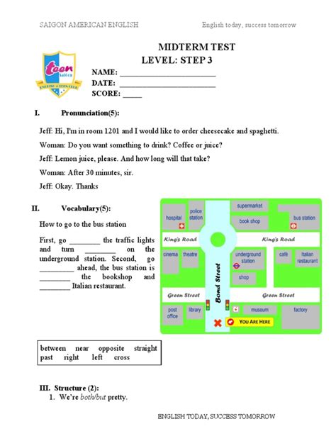 Midterm Test Step 3 Pdf Language Arts And Discipline Self Improvement