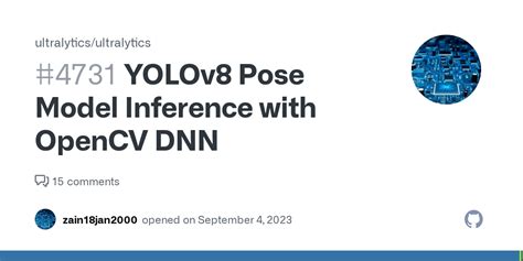 Yolov8 Pose Model Inference With Opencv Dnn · Issue 4731 · Ultralytics