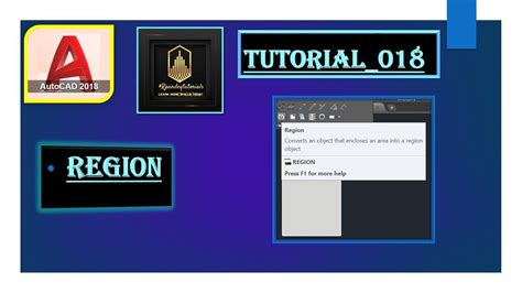 Tutorial 018 How To Use Region Command In Autocad Rpandeytutorials Hindi Eng Youtube