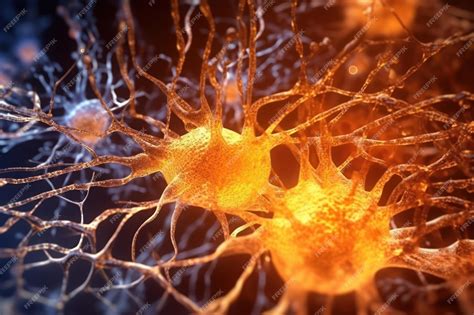 신경망 복잡성 생물학 생성 Ai 일러스트레이션의 추상 융합 프리미엄 사진