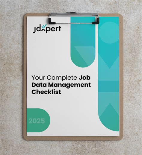 Job Data Management Checklist Free Guide Jdxpert