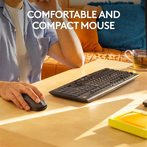 Logitech Mk295 Silent Wireless Keyboard And Mouse Combo Silenttouch Technology Advanced
