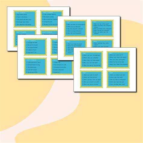 Карточки по английскому языку «Специальные вопросы в Past Simple