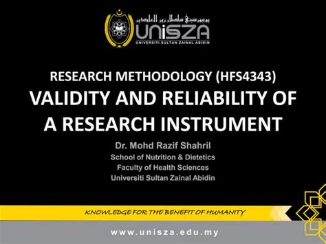 Validity And Reliability Ppt