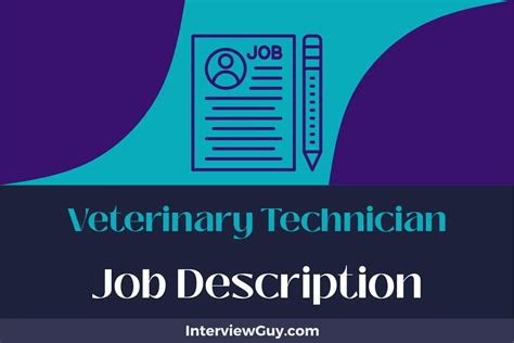 Veterinary Technician Job Description Updated For 2025