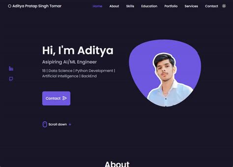 Aditya Pratap Singh Tomar On Linkedin Portfolio Webdevelopment Ai
