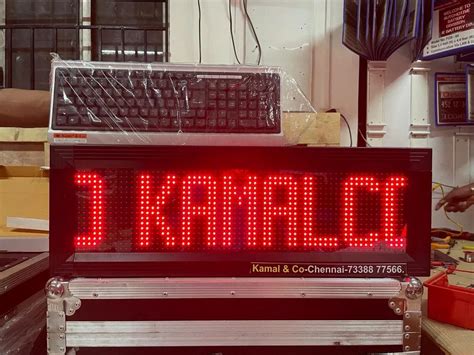 Red Wall Mounted Led Industrial Moving Message Display At ₹ 15001piece