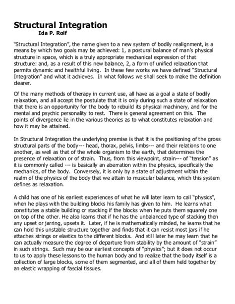 Structural Integration Rolfing Dimensional Wisdom