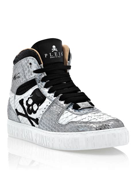 Hi Top Sneakers Notorious Python Skull Philipp Plein