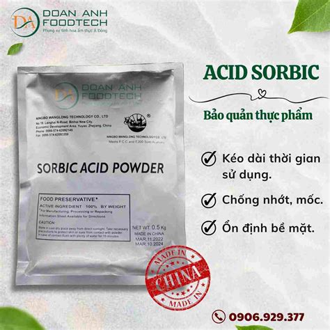 Acid Sorbic Sorbic Acid Powder BẢo QuẢn ThỰc PhẨm
