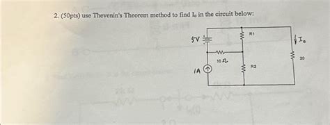 Solved Pts Use Thevenin S Theorem Method To Find Io Chegg