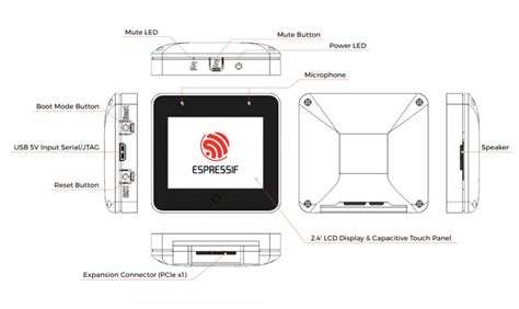 Esp32 S3 Box 3 Devkit พร้อมจอแสดงผล 24 นิ้ว ไมโครโฟนคู่ คอนเนกเตอร์ Pcie Cnx Software