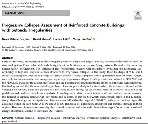 Progressive Collapse Assessment Of Reinforced Concrete Buildings With Setbacks Irregularities