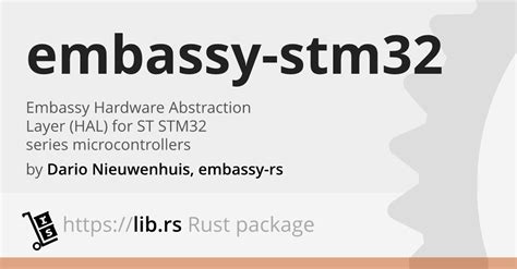 Embassy Stm32 — 基于rust的嵌入式开发 Librs • Rust 包仓库