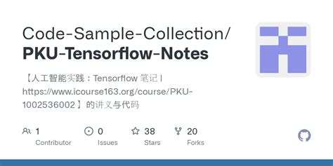 Pku Tensorflow Notescpy At Master · Code Sample Collectionpku Tensorflow Notes · Github