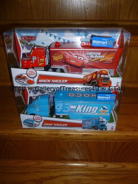 Disney Pixar Cars Lightning Mcqueens Mack And The Kings Gray Dinoco