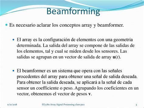 Array Signal Processing Ppt Descargar