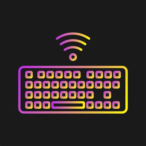 Wireless Keyboard Vector Icon 23702841 Vector Art At Vecteezy