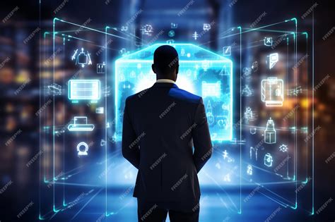 Premium Photo Securing Business Assets Innovating Cyber Security And Data Protection Through