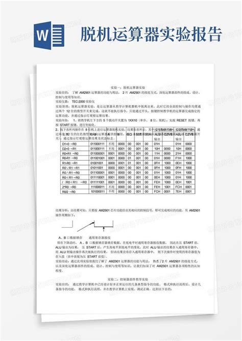 计算机组成原理实验报告word模板下载编号qgrzmpzn熊猫办公 计算机组成原理实验报告word模板下载编号qgrzmpzn熊猫办公