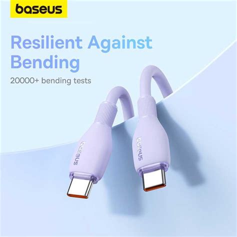 Baseus PD W USB C Cable To Type C Fast Charging Cable Wire Charging Cable Soft TPE Shopee