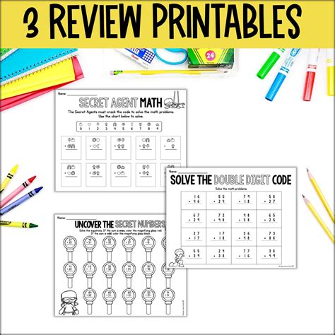 Secret Agent Double Digit Addition Shop Lucky Learning With Molly Lynch