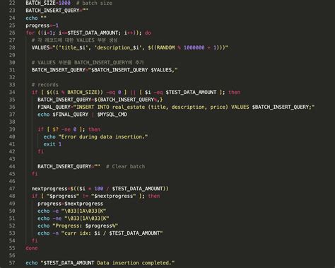 Mariaddb에 Bulk Insert