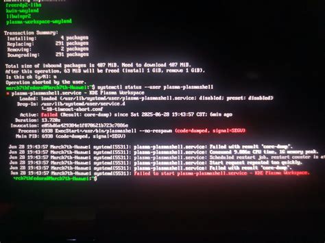 After Upgrading To Kde Plasma 641 The Kde Desktop Keeps Crashing And