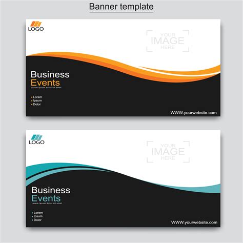 vector abstract design web banner template web design elements