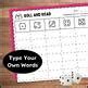 Editable Roll And Read Template And Create Your Own Roll And Write Worksheets