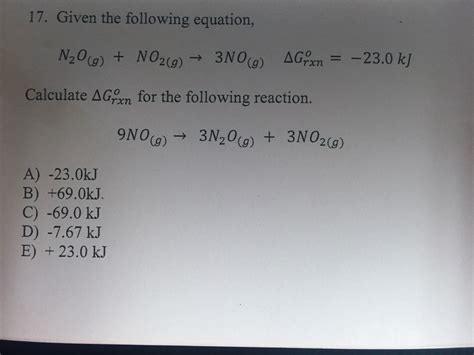 Solved Given The Following Equation Calculate Delta G Chegg Com