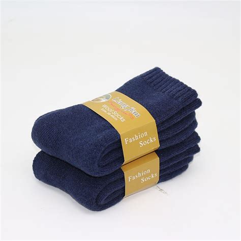 Miesten Talven Lämpimät Villasukat Yksiväriset Har Grandado