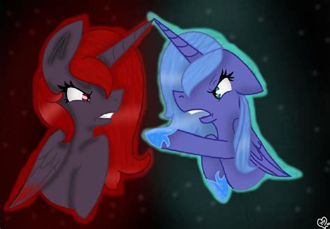 Mlpastelle And Luna By Jewlydarkness On Deviantart