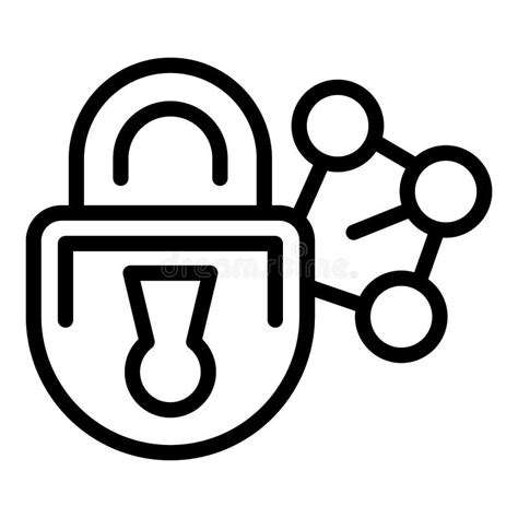 Lock Password Icon Outline Style Stock Vector Illustration Of Form Access 214374807