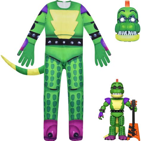 Montgomery Gator Five Nights At Freddys Lycra Cosplay Costume