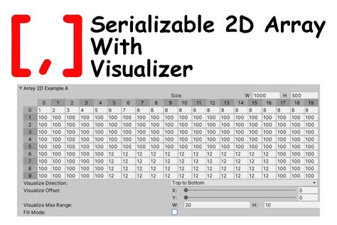 Property Drawer Serializable 2d Array And Visualizer Custom Class Supported 유틸리티 도구